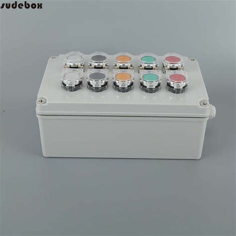 ABS Plastic Enclosure IP Waterproof Push Button Junction Control Box Push Button Box And