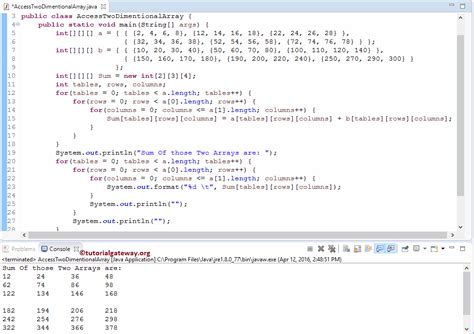 Java Programming Tutorial 33 Multidimensional Arrays Youtube