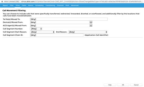 Akixi Report Configuration Options Jaguar Telecom Limited