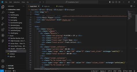 Abdul Moeed On Linkedin Codealpha Internship Webdevelopment Html