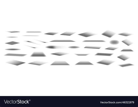 Realistic Drop Shadow From Different Angles Vector Image