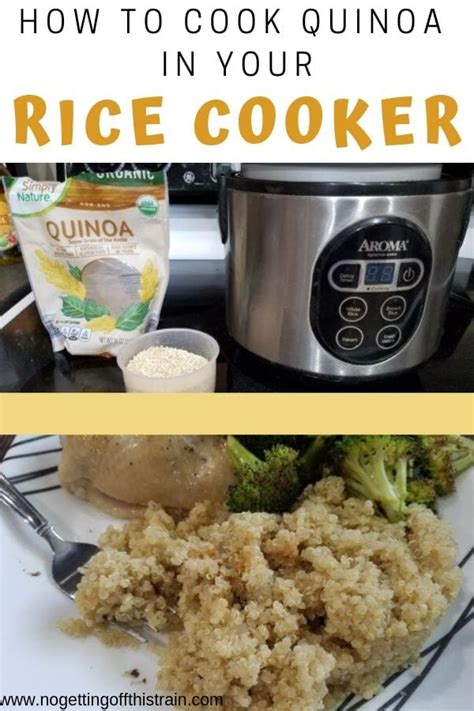 How To Cook Quinoa In A Rice Cooker No Getting Off This Train
