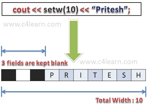 Setw And Endl Manipulators In C Programming C And C And Assembly