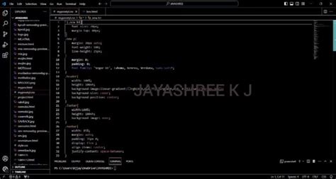 shanthiitsolution webdev codingjourney jayashree k j