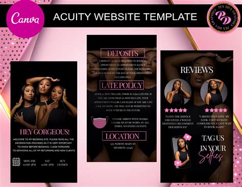 Acuity Schedule Template DIY Acuity Template Acuity Etsy