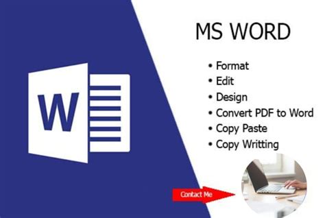 Create Edit Format Design And Type Microsoft Word Documents By