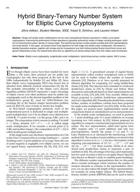 pdf hybrid binary ternary number system for elliptic curve cryptosystems pdfslide