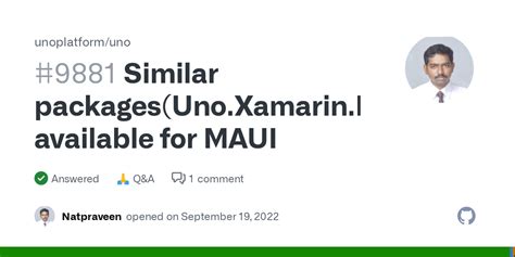 similar packages uno xamarin forms platform available for maui