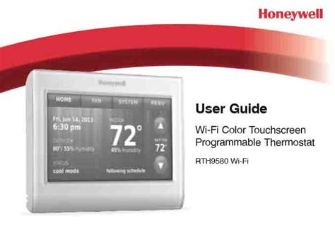 Honeywell Smart WiFi Thermostat Manual RTH WF Tom S Tek Stop
