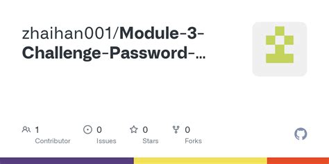 Github Zhaihan001module 3 Challenge Password Generator