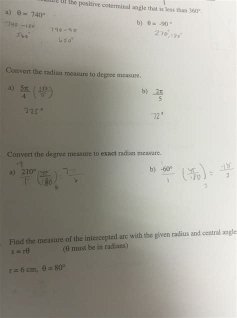 Solved Convert The Radian Measure To Degree Measure Pi Chegg