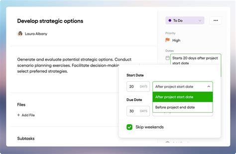 Set Up Task Templates Based On Project End Date Bonsai Updates