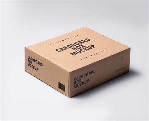 cardboard box mockup pixcrafter