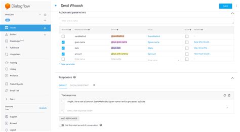 How To Save Chatbot Input From User Using Dialogflow Into Firebase