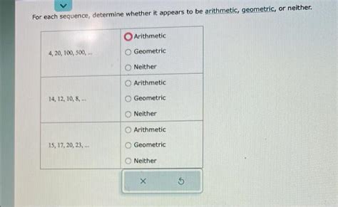 Solved For Each Sequence Determine Whether It Appears To Be