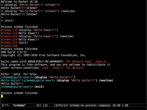 Emacs Y Scheme Rgnulinuxesp