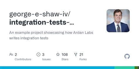 Github George E Shaw Ivintegration Tests Example An Example Project