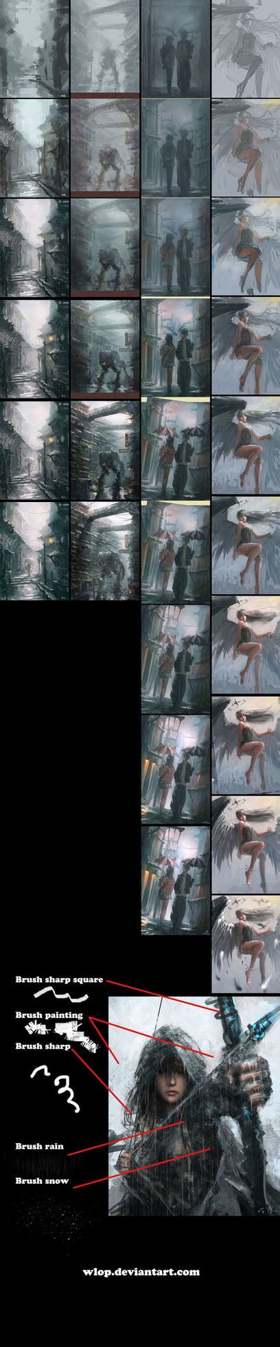 Step Tutorial And Brushes By Wlop On Deviantart