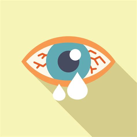 Premium Vector Allergic Human Eye Icon Flat Vector Gluten Intolerance