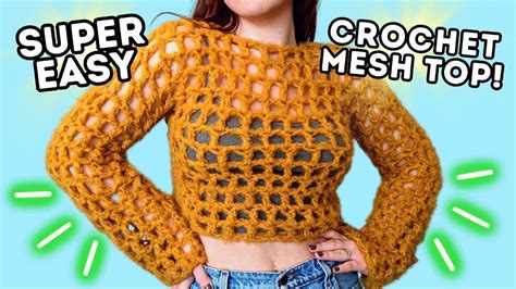 crochet mesh top tutorial for beginners brunaticality crochet