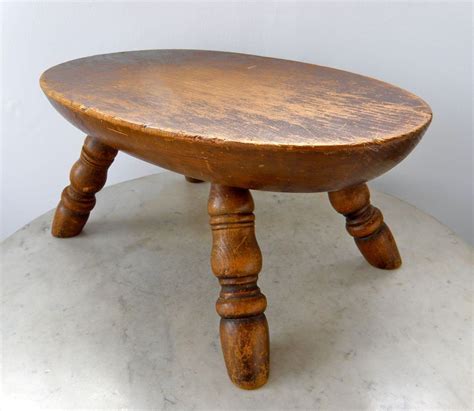 Vintage Antique Wood Foot Stools