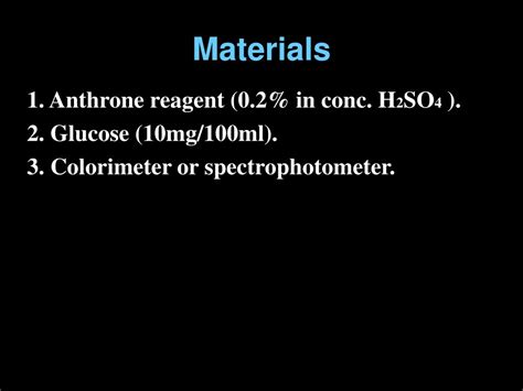 Ppt Estimation Of Carbohydrate By Anthrone Method Powerpoint Presentation Id530972