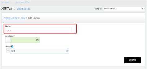 How To Create Product Options I E Size Or Color Options For Items In A Standard Store
