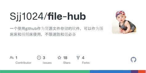 Github Sjj1024file Hub 一个使用github作为资源文件存储的软件，可以作为图床床和视频床使用，不限速防和谐必备