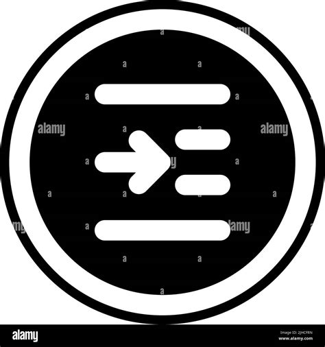 Text Editor Right Indent Stock Vector Image And Art Alamy
