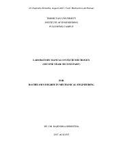 Fluid Mechanics LAB OK Pdf Dr Rajendra Shrestha August 2007 Fluid Mechanics Lab Manual