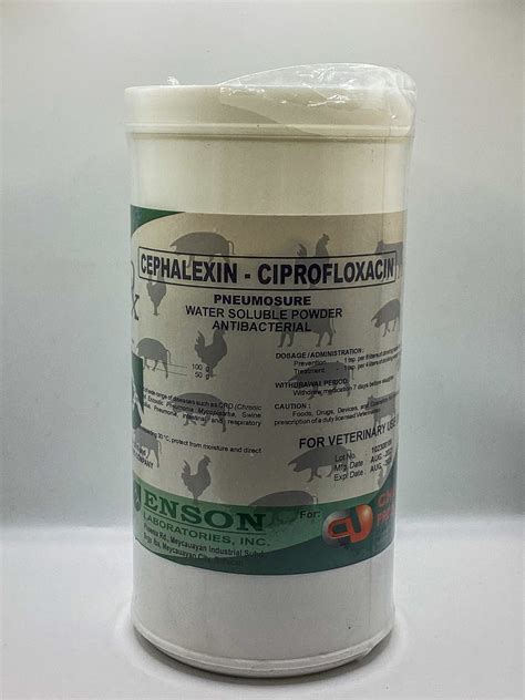 Enson Cephalexin Ciprofloxacin Pneumosure 1kg La Herradura Feed Store