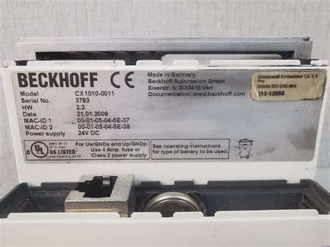 Used BECKHOFF CX MODULE Orbit Surplus