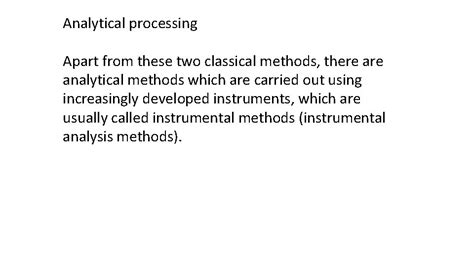 Analytical Chemistry Involves The Separation Identification And Quantification