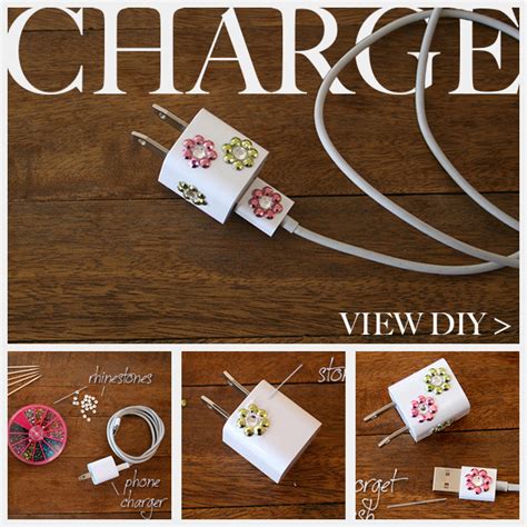 Diy Phone Charger With Sparkle