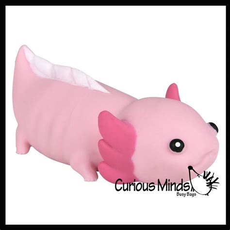 Axolotl Stretchy Sand Filled Axolotyl Lover Sensory Fidget Toy Weigh Curious Minds Busy Bags