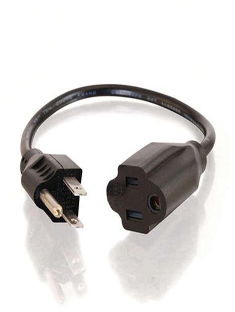 8ft Outlet Saver Power Extension Cord Nema 5 15r To Nema 5 15p Shein Usa