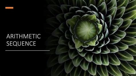 Arithmetic Sequence Pptx