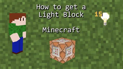 How To Get A Light Block In Minecraft Youtube