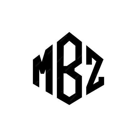 Mbz Letter Logo Design Mit Polygon Form Mbz Polygon Und Würfelform