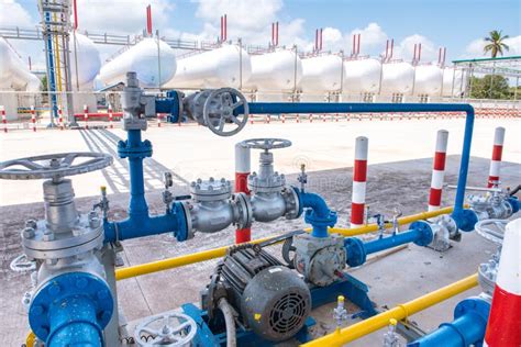 Valves Gas Pipeline And Storage Of Gasoline Stock Photo Image Of Wheel Pipeline 285786882