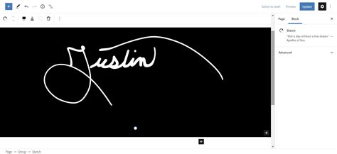 Automattic Releases Sketch Block For Drawing In The Wordpress Editor