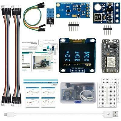 ESP8266 Kit Weather Station English Tutorial 1xDHT11 1xOLED