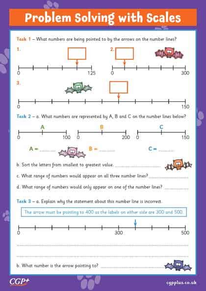 Problem Solving With Scales Stretch Year 3 Cgp Plus