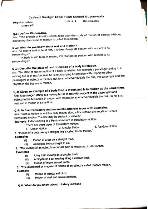 SOLUTION What Is Kinematics Intro To Rest Motion And It S Types All Solved Exercise Numerical