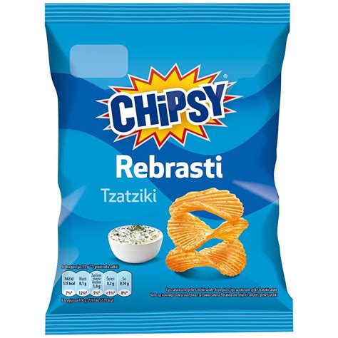 Chipsy Cips Rebrasti Tzatziki Chipsy 25g Maxi