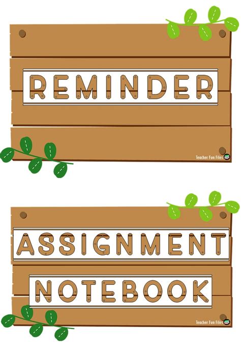 Notebook Subject Label Design At Linda Daniel Blog