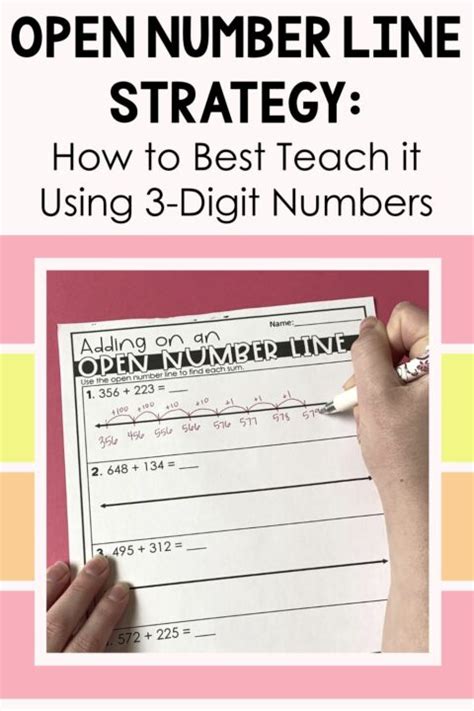 Open Number Line Strategy How To Best Teach It Using 3 Digit Numbers