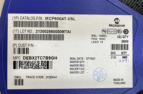 MICROCHIP MCP6004 I SL SMD IC For Electronics At 36 00 Piece In Mumbai