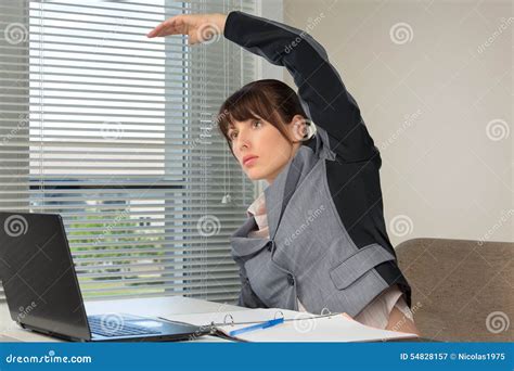 The Office Routine Stock Image Image Of Massaging Overworked 54828157