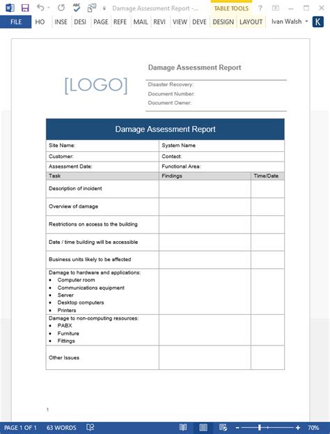 Disaster Recovery Plan Template Ms Wordexcel Ms Office Templates Disaster Recovery Plan Template Ms Wordexcel Ms Office Templates